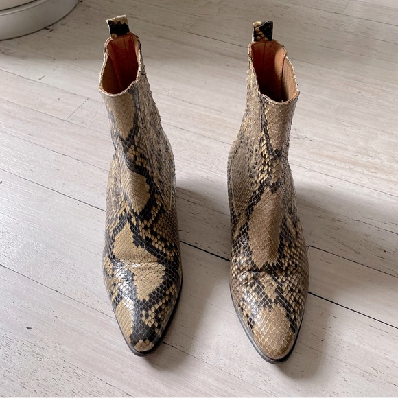 Sandro | Shoes | Sandro Perforated Snake Booties | Poshmark